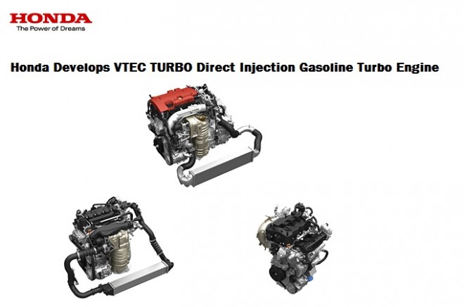 Honda showcases new VTEC TURBO Direct Injection Gasoline Engines