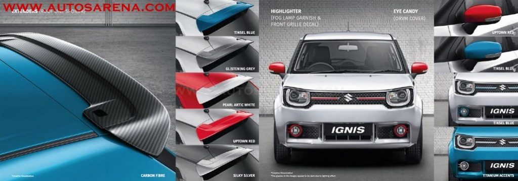 #Personalization Options with genuine Maruti Suzuki Ignis Accessories