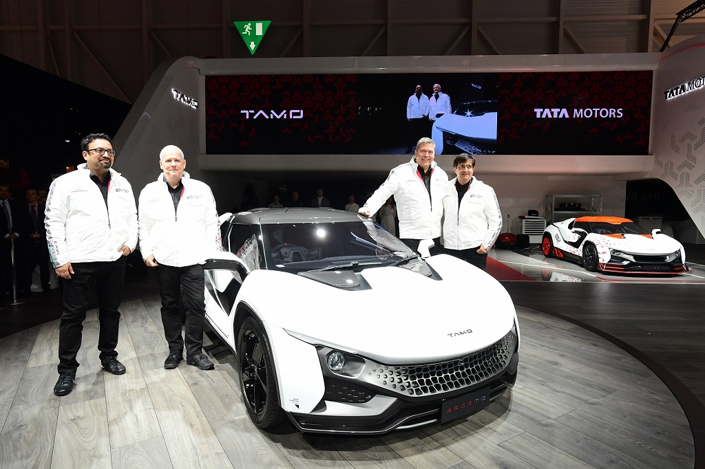 Tata Motors unveils TAMO RACEMO sports car at 87th Geneva International ...