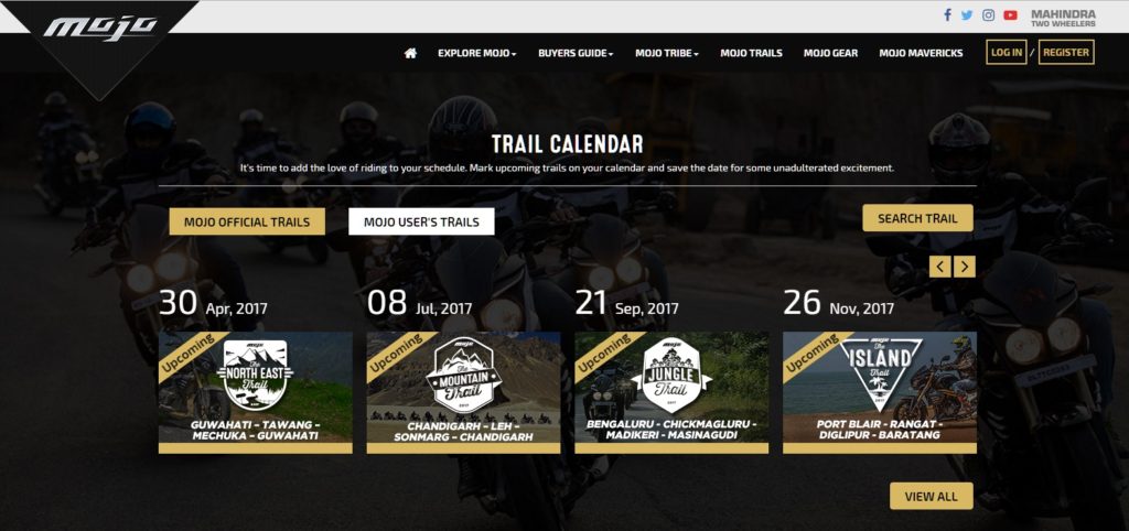 Mahindra MOJO announces MOJO Trail Calendar for 2017-18