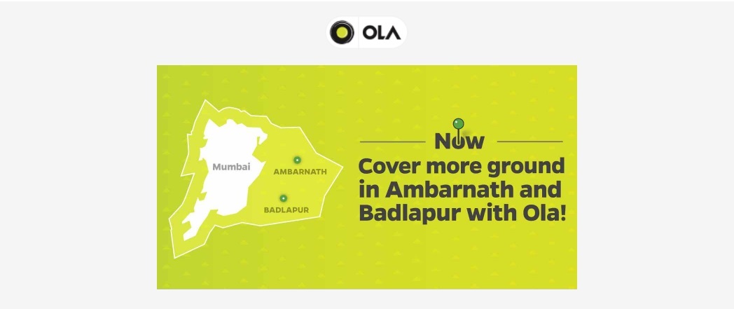 Ola Cabs expands its reach; now available in Ambarnath and Badlapur